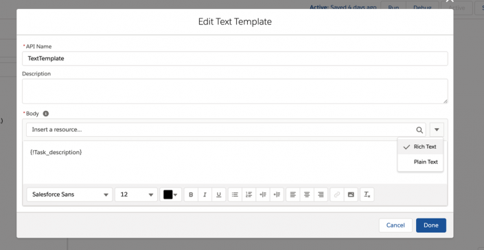 Flow, Rich Text, HTML and Text Templates Winter ’20 Update – UnofficialSF
