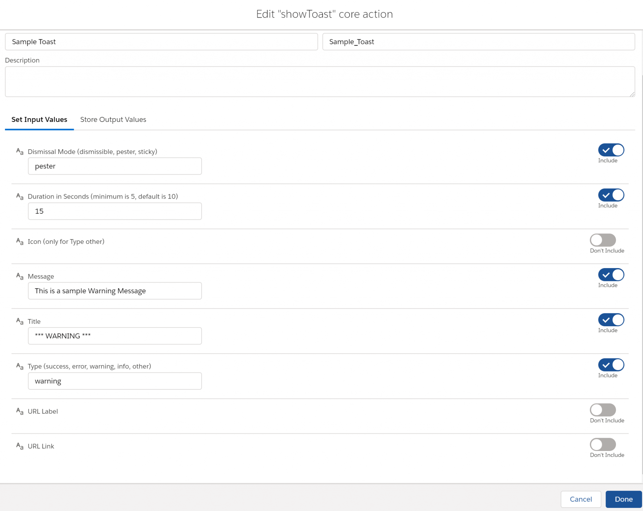 Show Toast – Flow Action – UnofficialSF