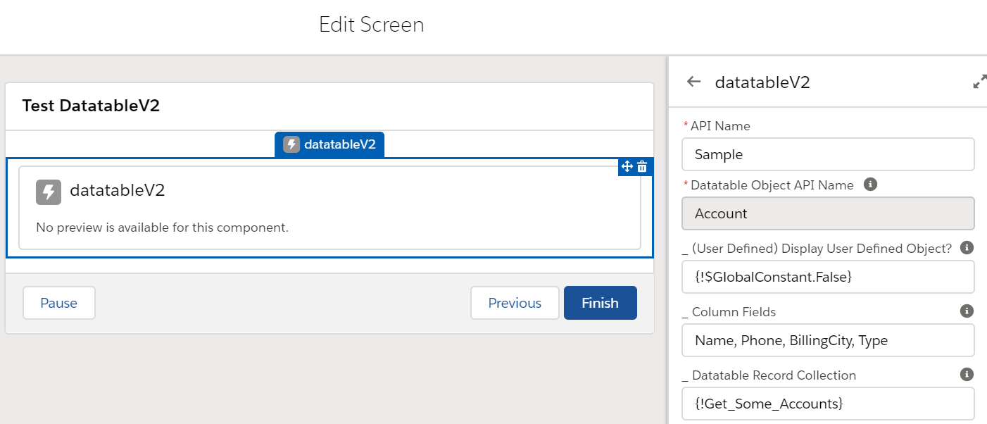 DATATABLEV2 – LIGHTNING WEB COMPONENT FOR FLOW SCREENS – UnofficialSF
