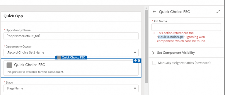 quick choice error – UnofficialSF