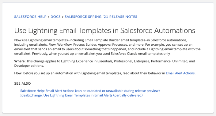 Email Sending Update – UnofficialSF