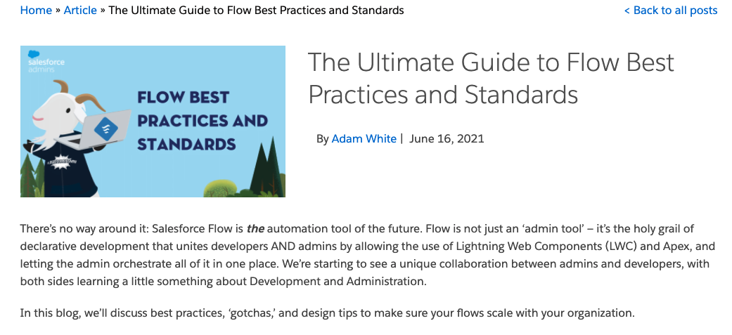 The “Ultimate” Guide to Flow Best Practices and Standards – UnofficialSF