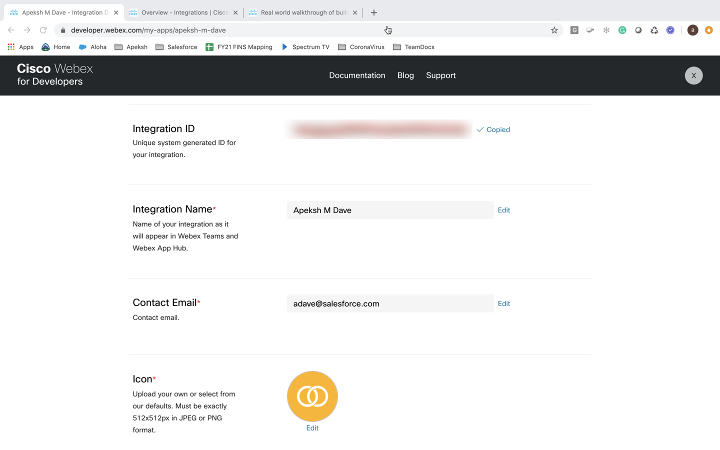 From Apeksh Dave: Setting up Webex Meetings with Salesforce Scheduler ...