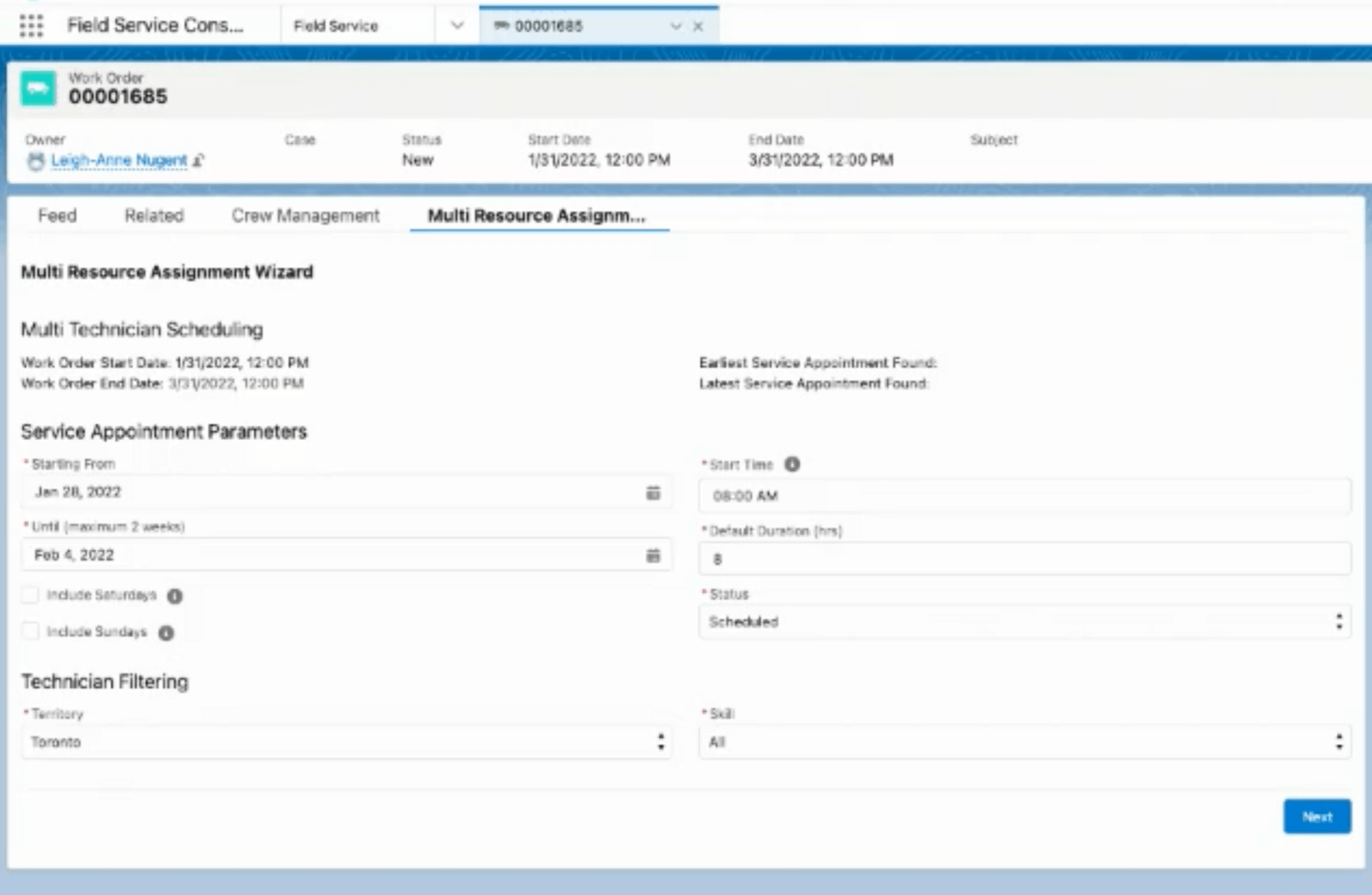 Salesforce Field Service: Create Batches of Appointments with Service ...