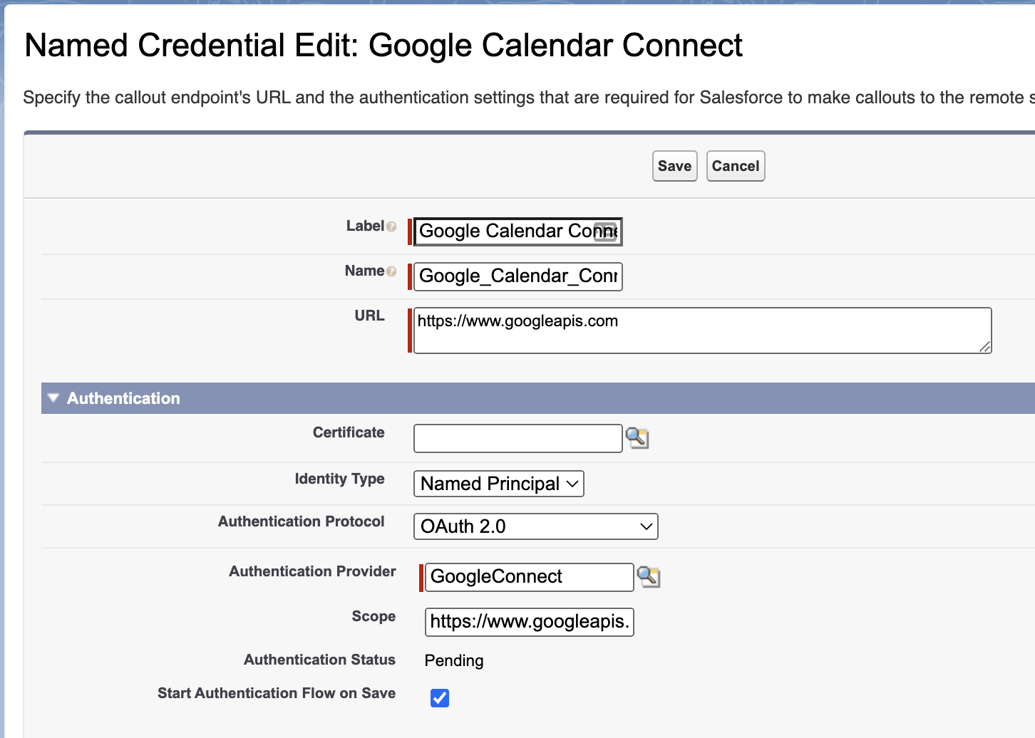 Using Google Data in Flows – Authenticating to Google from Salesforce ...