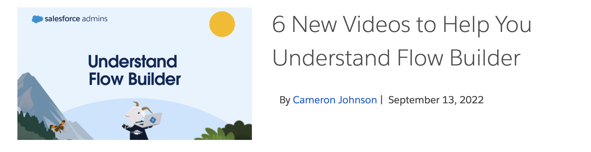 From Salesforce: 6 New Flow Builder Videos for Beginners – UnofficialSF