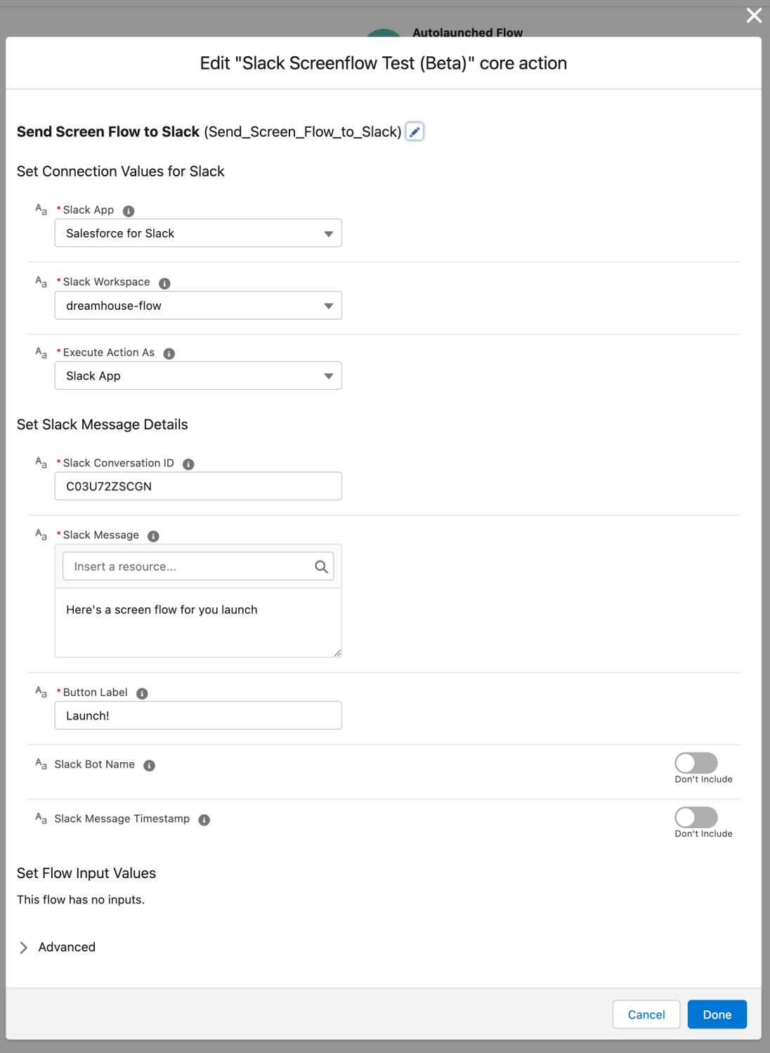 Running Screen Flows in Slack – UnofficialSF